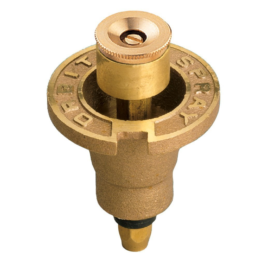 Orbit Brass 90 Degree Quarter Spray Pattern Pop-Up Yard Sprinkler Head ...