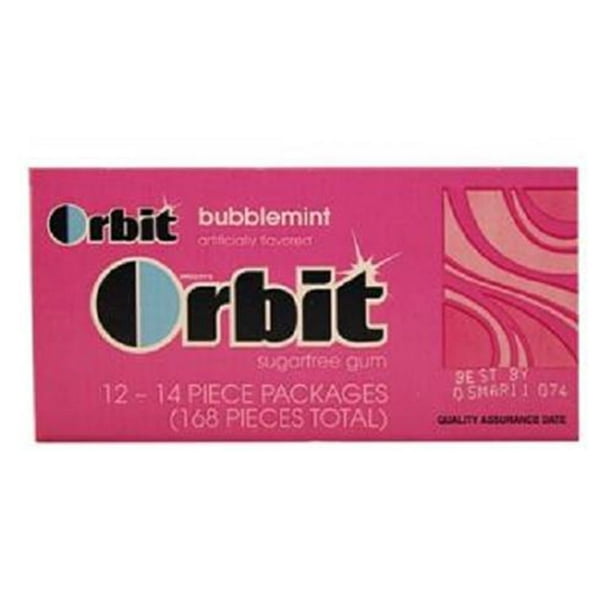 Orbit, Bubblemint, Count 12 (14S) - Gum / Grab Varieties & Flavors - Walmart Business Supplies
