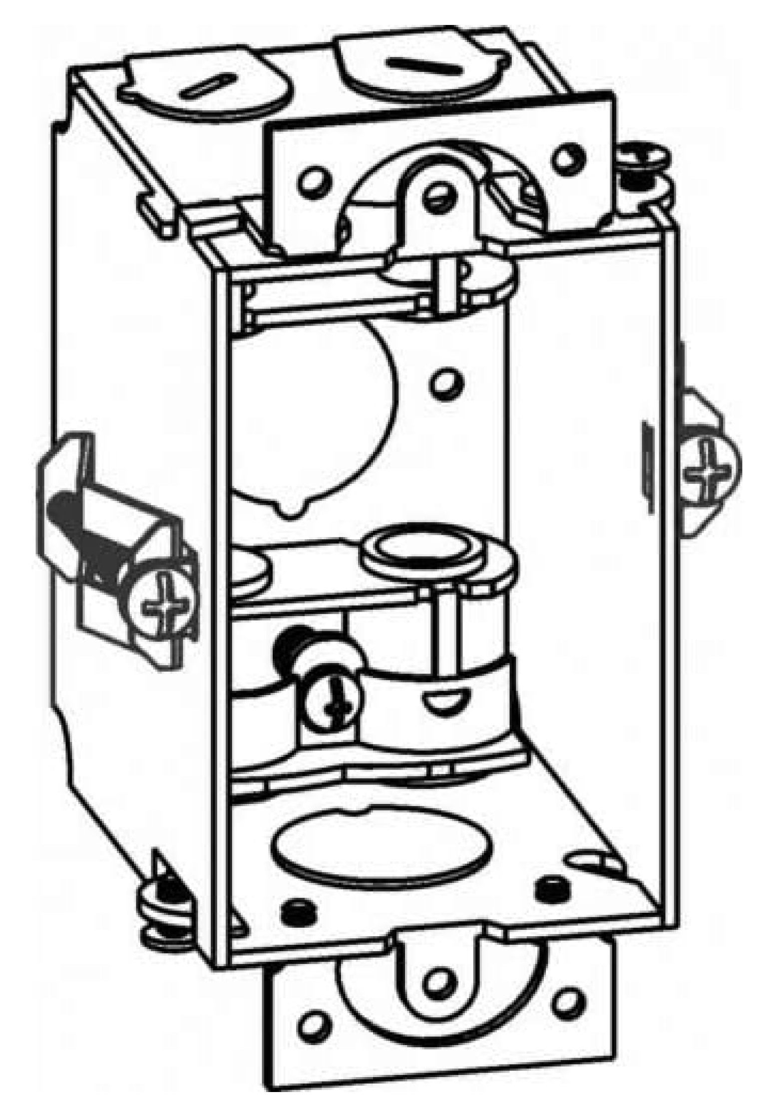 Orbit GB-1-MC-OW, 2-1/2" Deep, Gangable 1-Gang Box with MC Clamps and ...