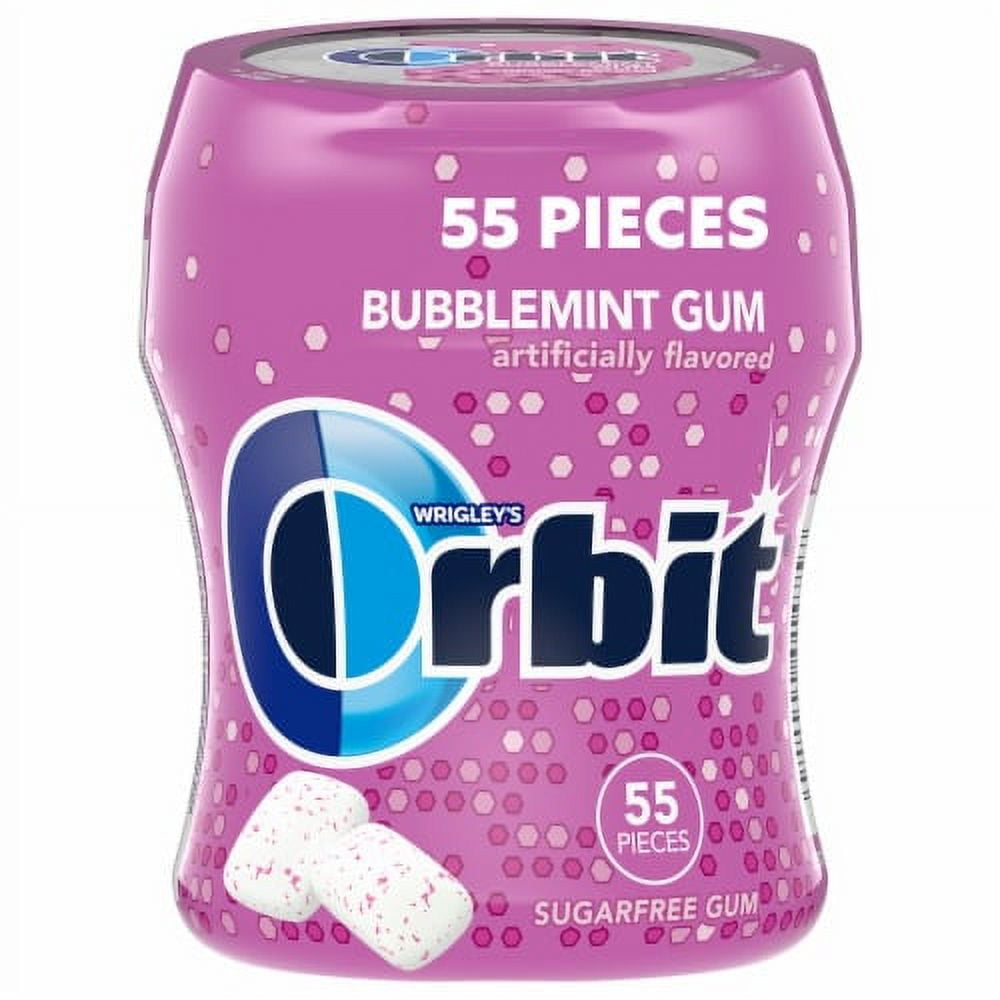 Orbit Gum Bubblemint Sugar Free Chewing Gum Bottle - Walmart.com