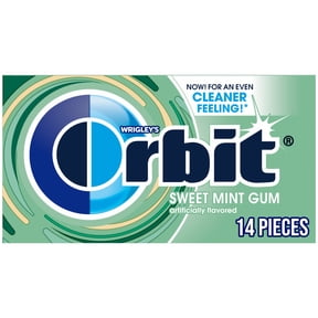 Orbit Sugar Free Gum, Peppermint, 14 Sticks, 12 ct.2 Pack Deal (24 Pack ...