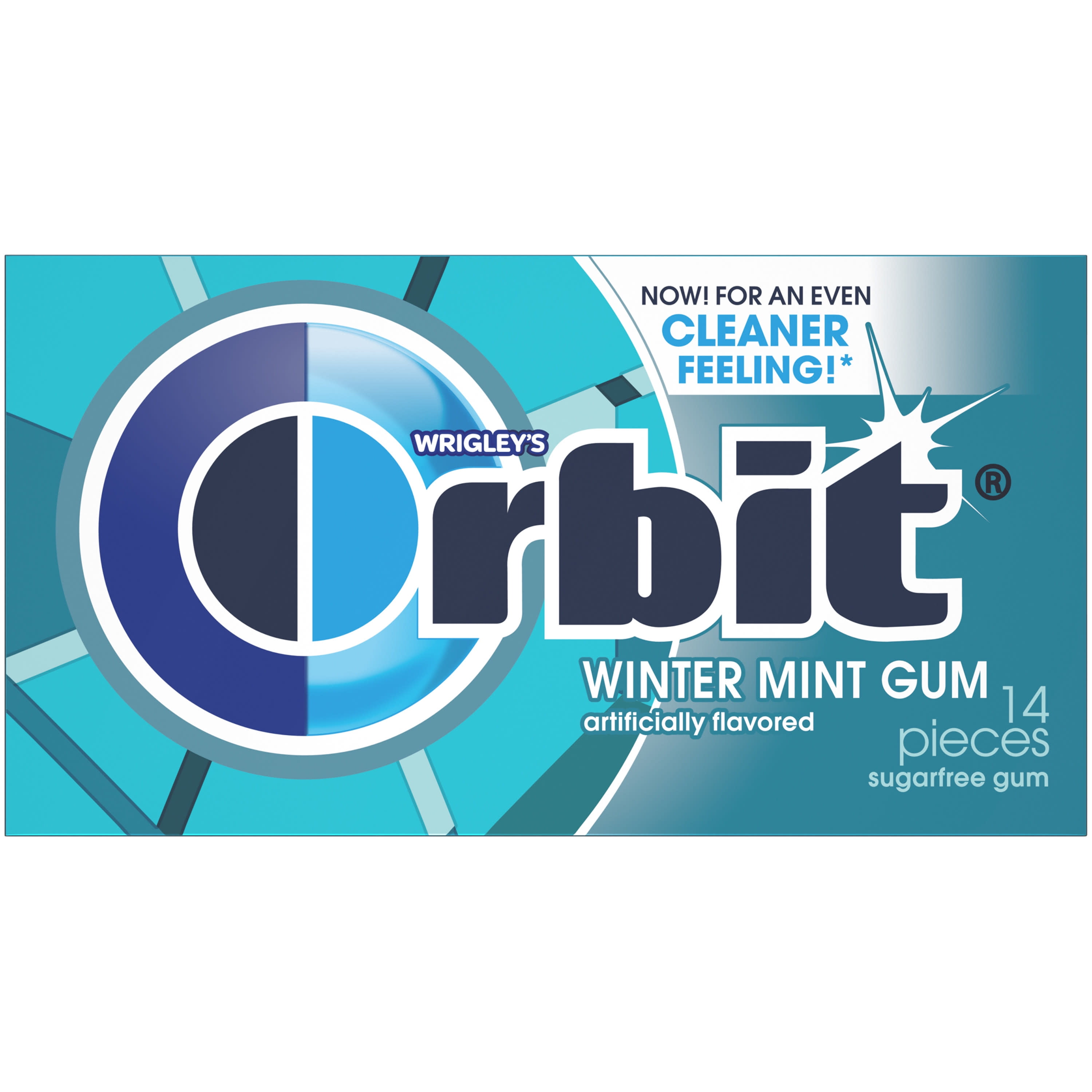Orbit Gum Wintermint Sugar Free Chewing Gum, Single Pack - 14 Piece ...