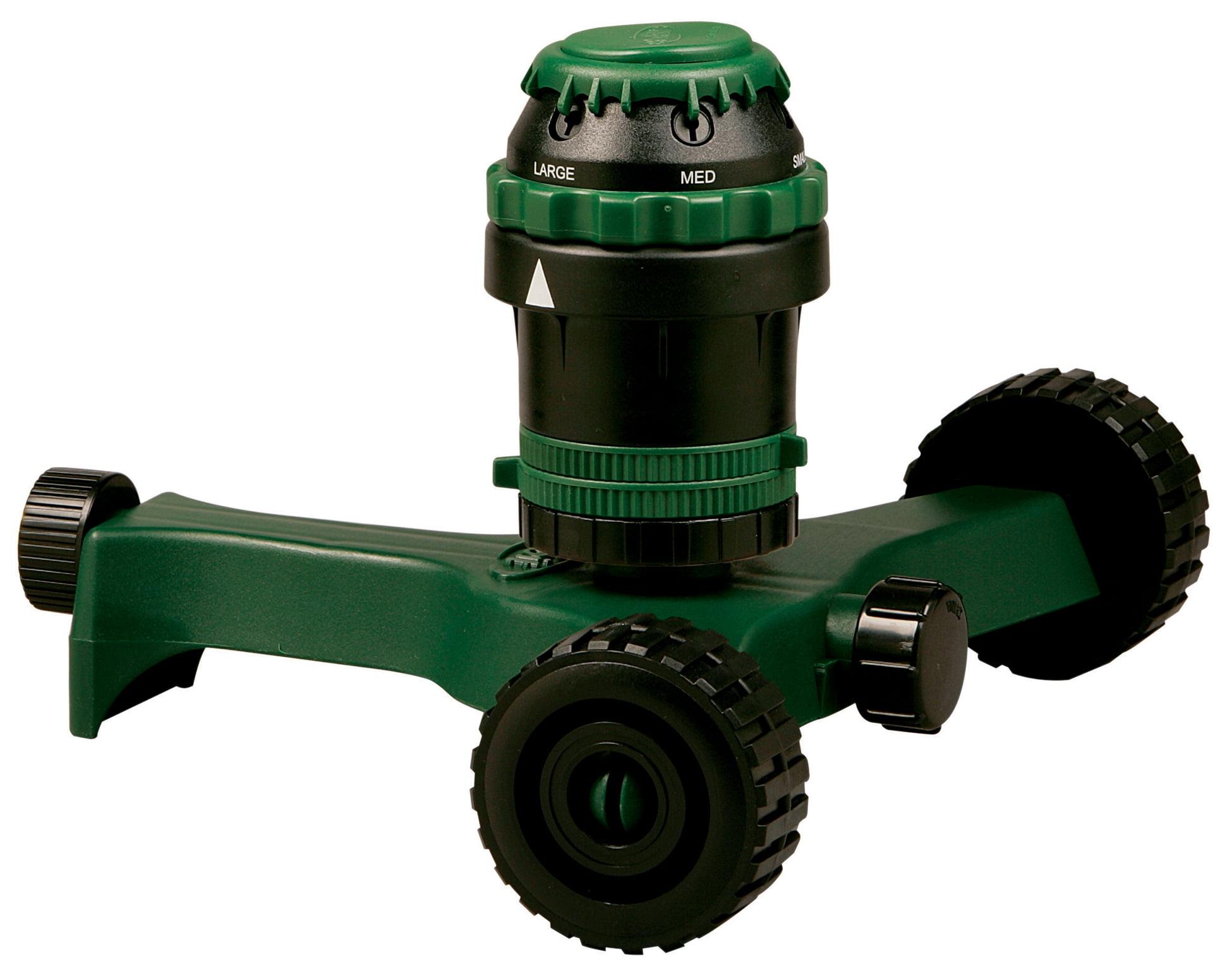 Orbit Garden Rotating Sprinkler with 6-Pattern Gear Drive on Wheeled ...