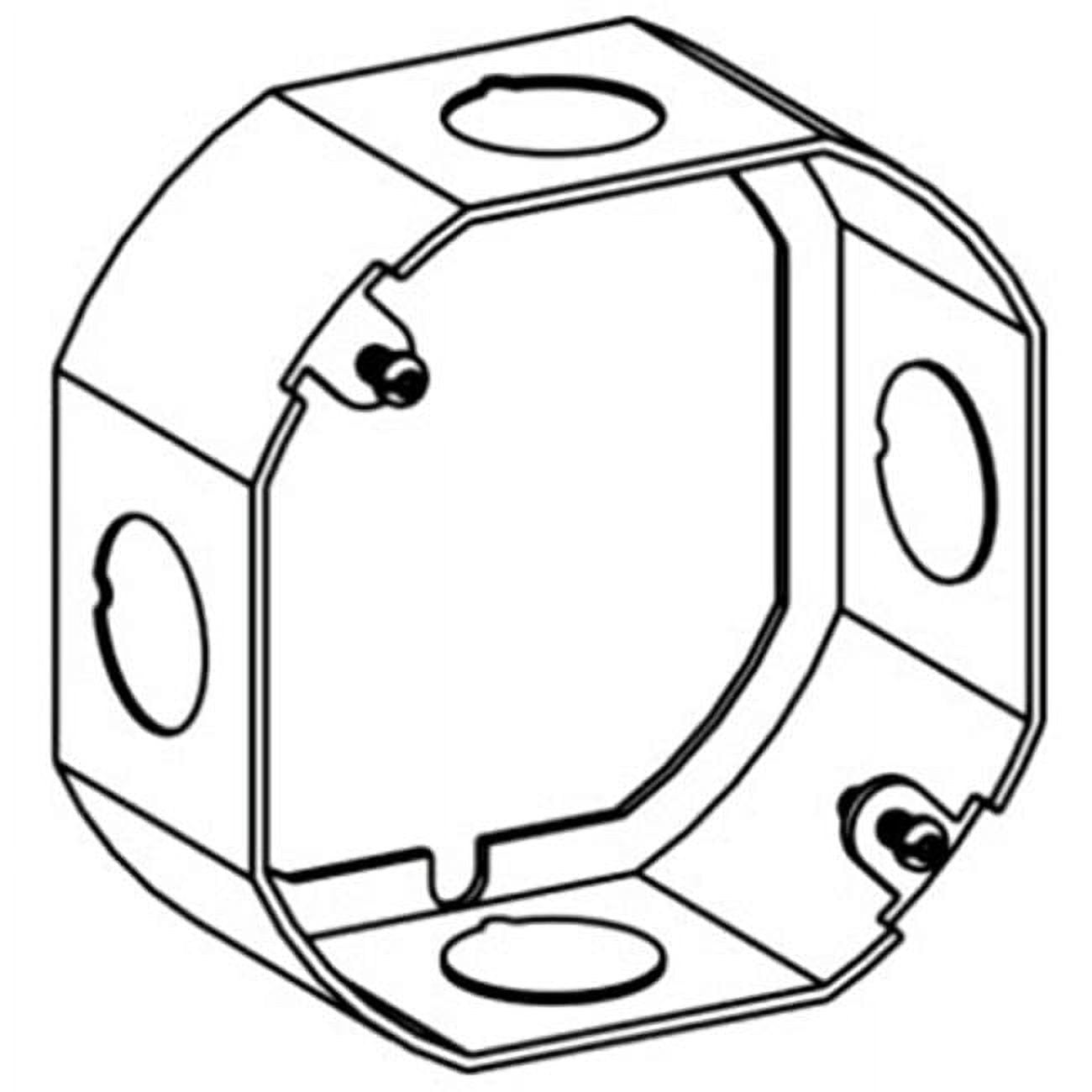 Orbit Industries 4 in. Octagon Steel Box - 1.5 in. Deep 0.5 in ...