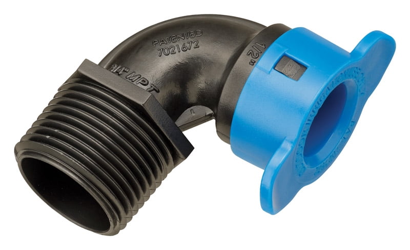 Orbit Irrigation 7572365 0.75 x .5 in. Blu-Lock MPT Plastic Elbow ...