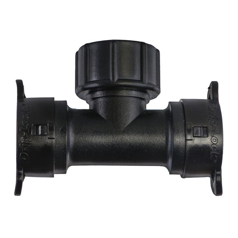 Orbit Irrigation Products 67496 0.5 in. Hose Push-Fit Tee Drip-Lock ...