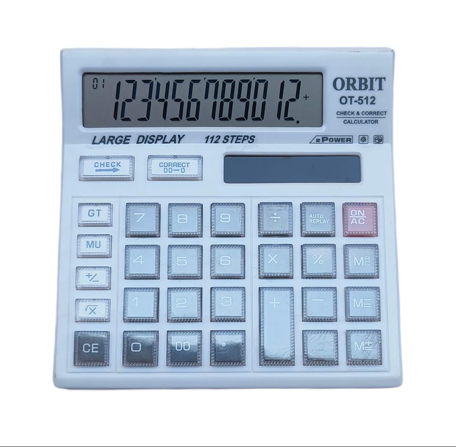 Orbit Ot-512 WTC Basic Calculator 12-digit Display (Grey) | Calculator ...