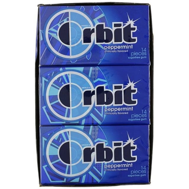 Orbit Peppermint, 14-Count (Pack of 12) - Walmart.com