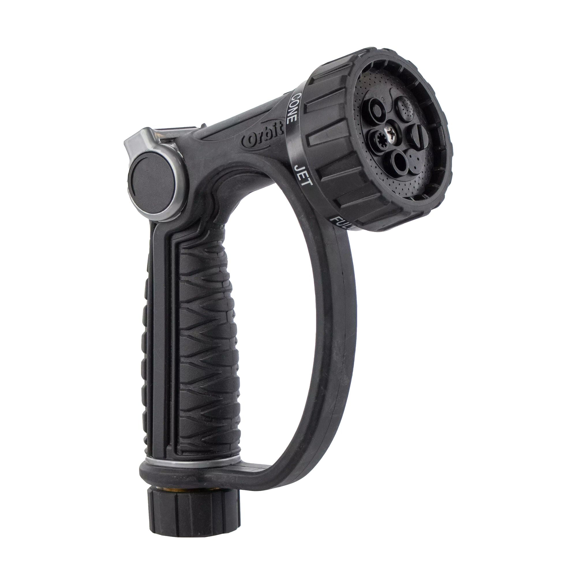 Orbit Pro Zinc 7-Pattern Thumb Control D-Grip Hose Nozzle - Walmart.com