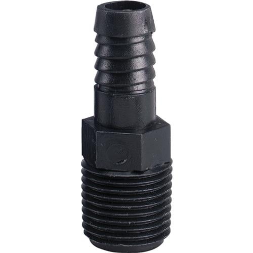 Orbit Riser Flex Fitting Straight Adapter 1/2" MNPT BARB, Each ...
