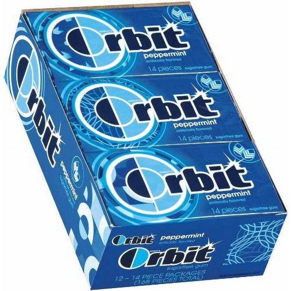 Orbit Sugar Gum, Peppermint, 14 Sticks, 12 Ct.2 Pack Deal (24 Pack ...