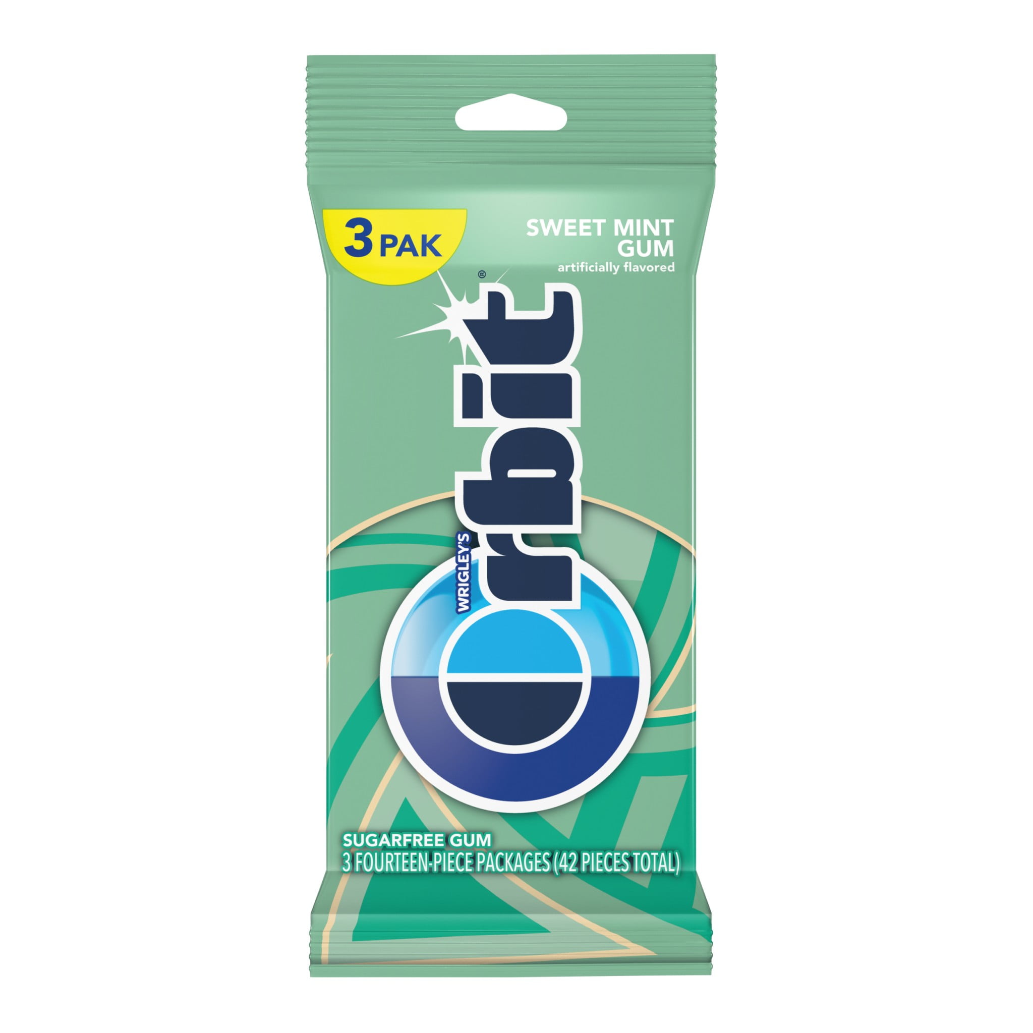 Orbit Sweet Mint Sugarfree Chewing Gum, Multipacks - 14 Count (3 Pack ...