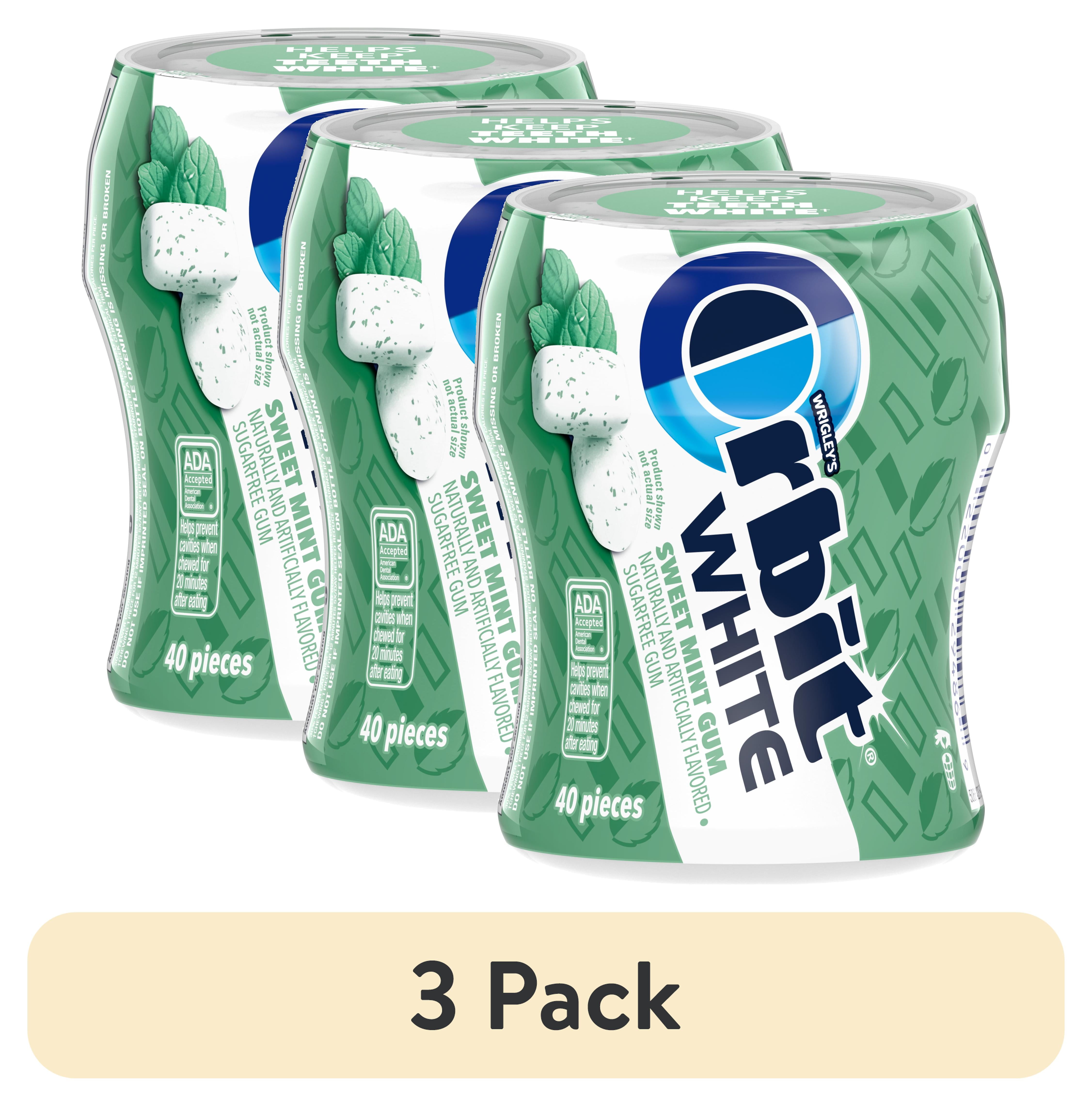 (3 pack) Orbit White Sweet Mint Sugar Free Chewing Gum - 40 Pieces ...