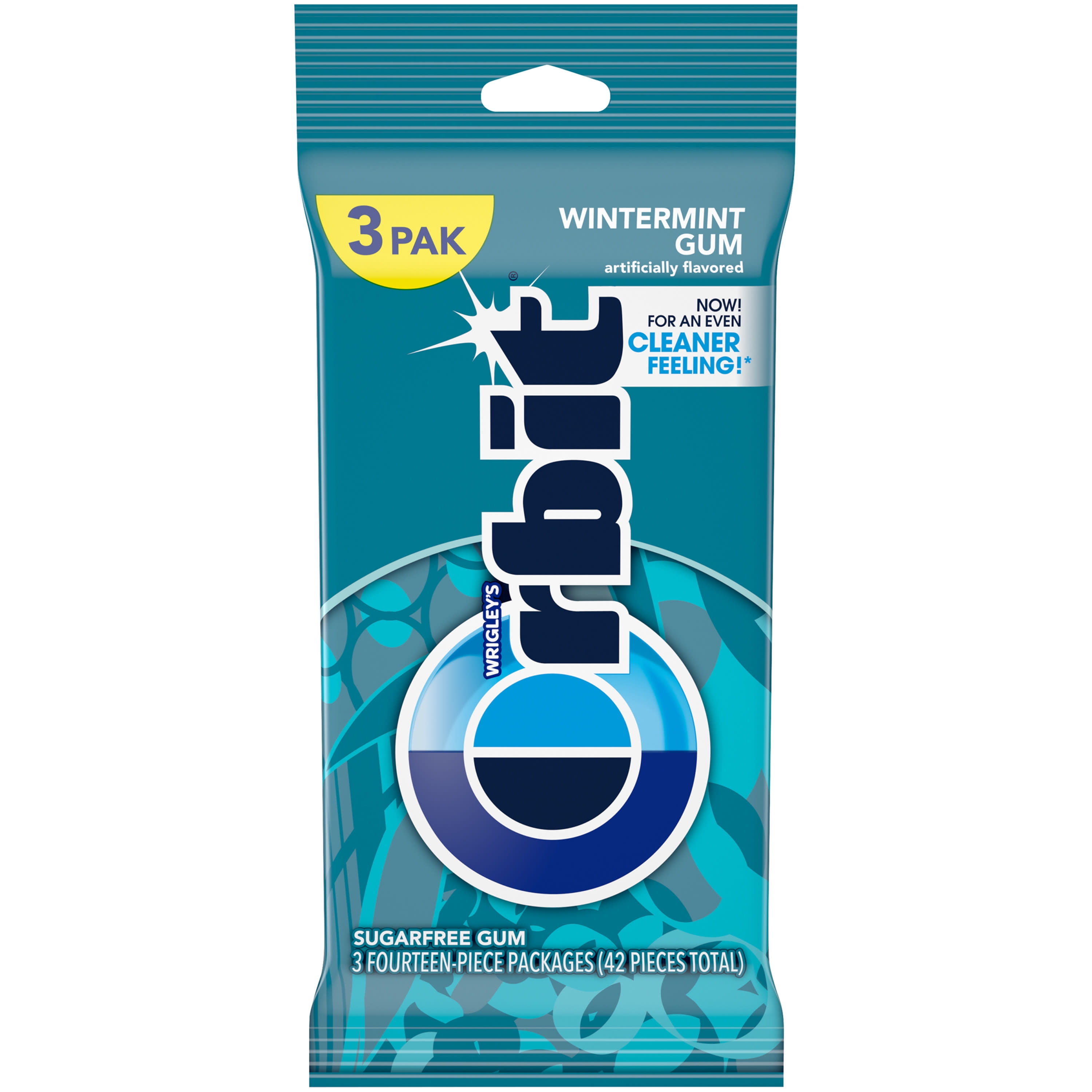 Orbit Wintermint Sugar Free Chewing Gum - 14 Ct (3 Pack) - Walmart.com