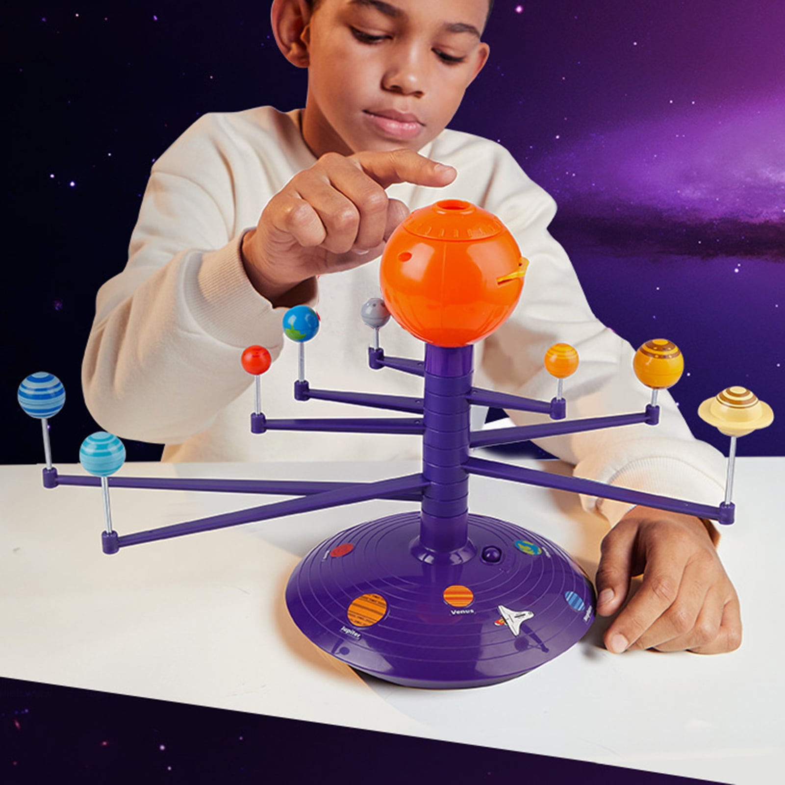 Orbital Model Toy with Projector Voice Broadcast Nine Planets 3D ...