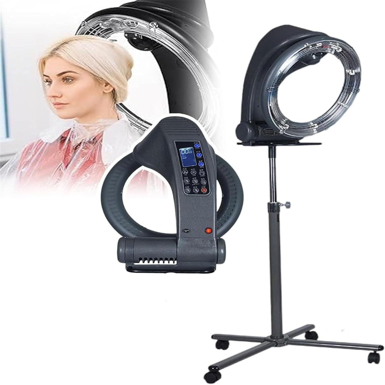 Orbiting Hair Dryer Standing Hair Perm Color Processor,Hair Steamer ...