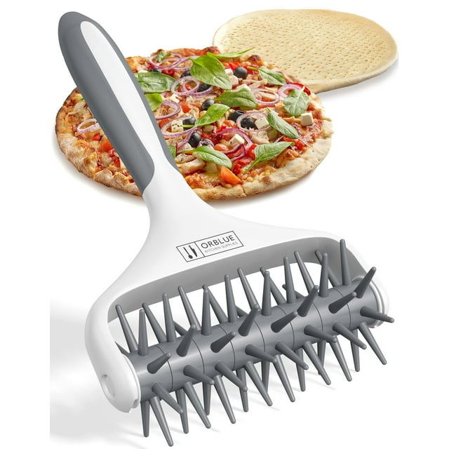 Orblue Pizza Dough Docker, Pastry Roller with Spikes, Pizza Docking ...
