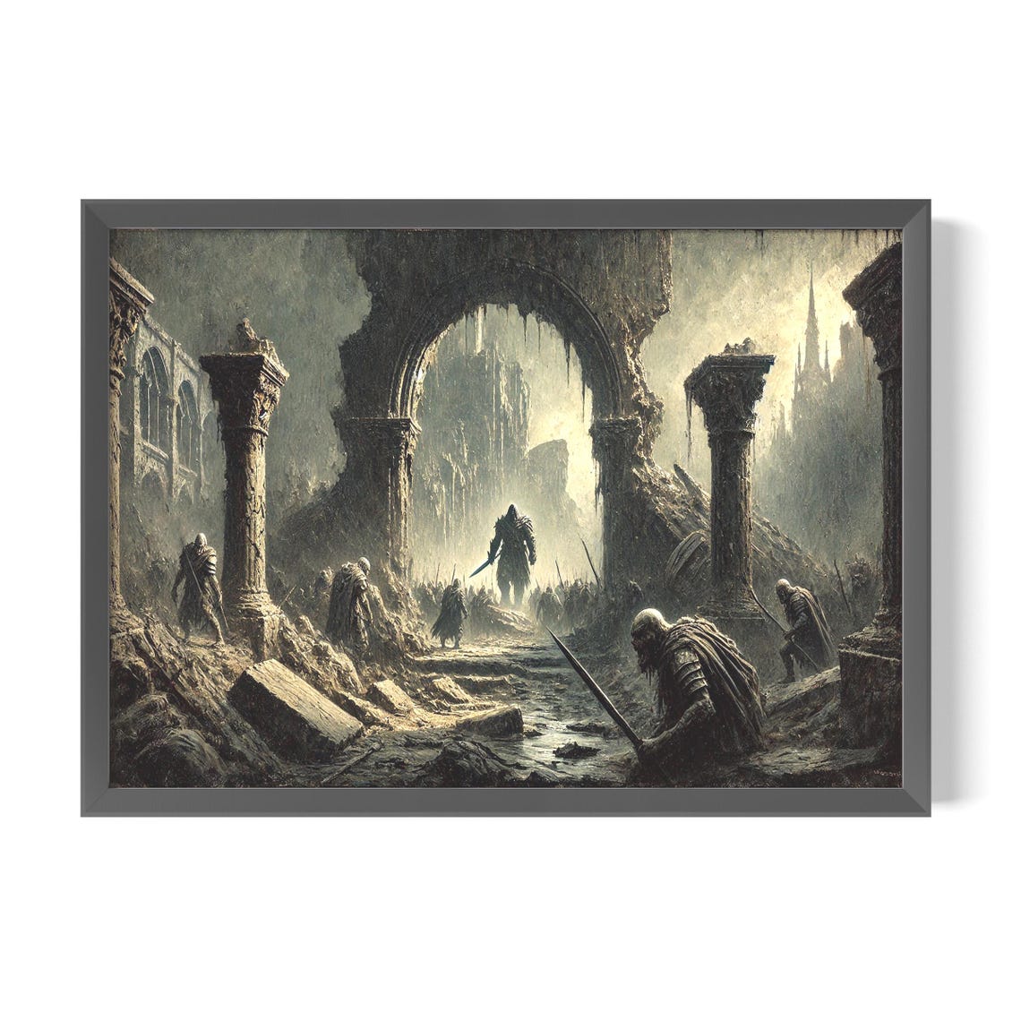 Orc Army In Dark Fantasy Wall Art, Unique Dark Fantasy Poster, Digital ...