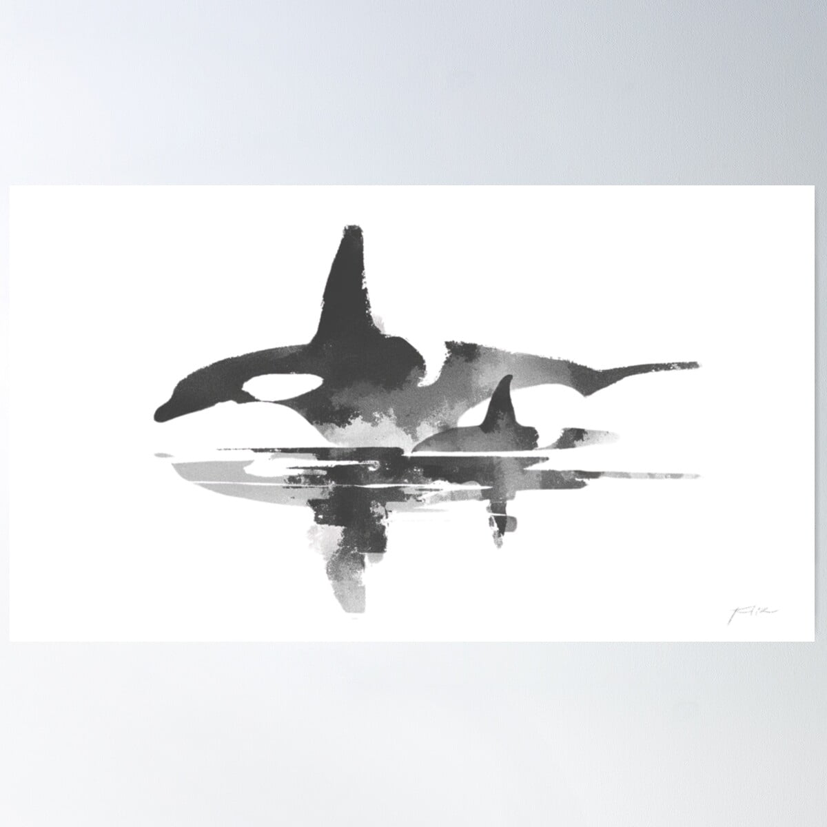 Orca(1) Poster Wall Art, Modern Wall Decor For Living Room Bedroom ...