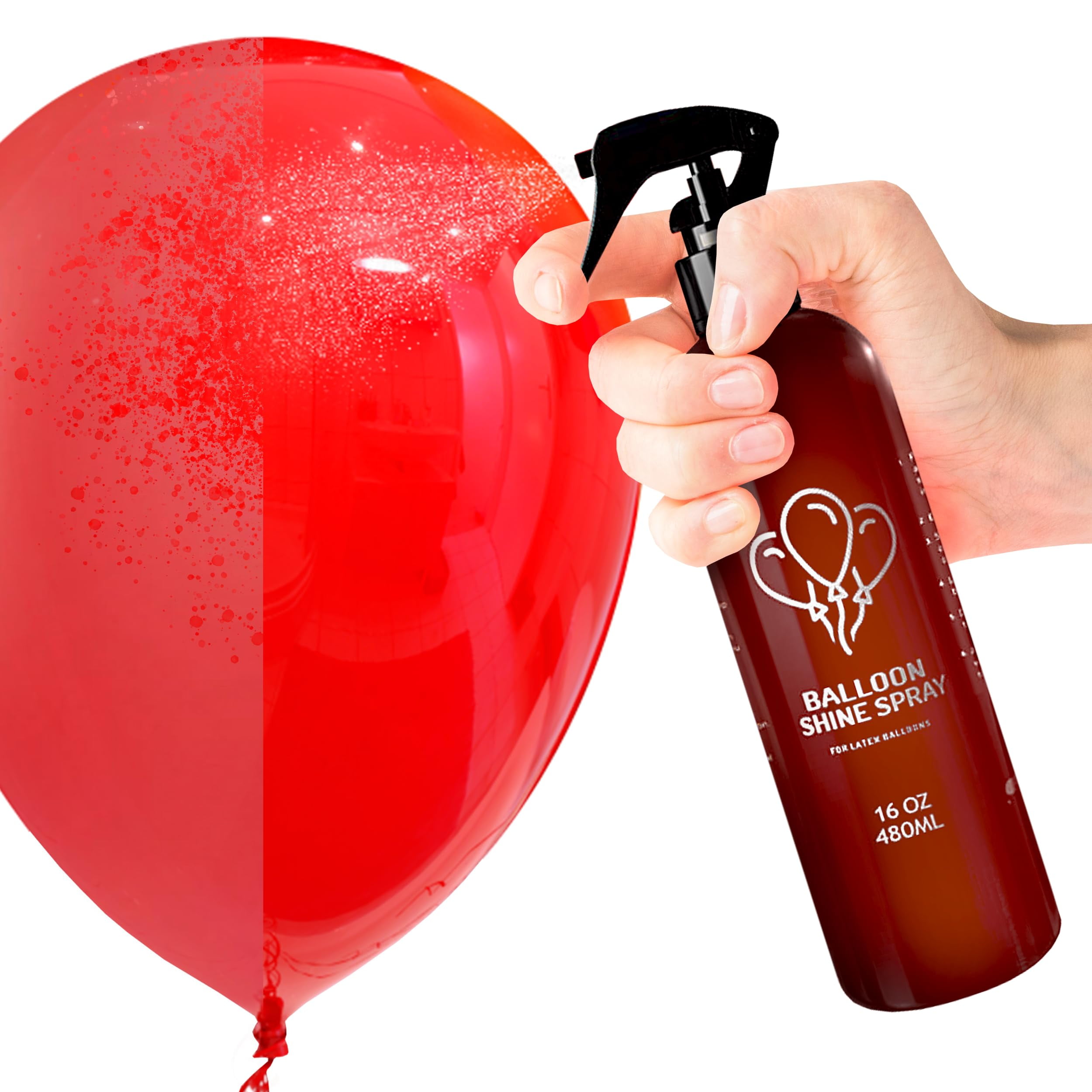 Orca (16oz) Balloon Shine Spray | Ultra Shiny Glow Spray for Latex ...