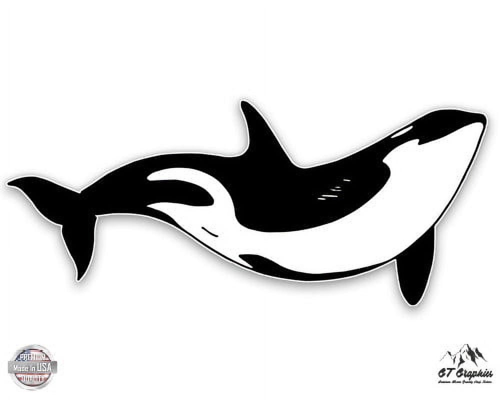 Orca - 8" Vinyl Sticker - For Car Laptop I-Pad - Waterproof Decal ...