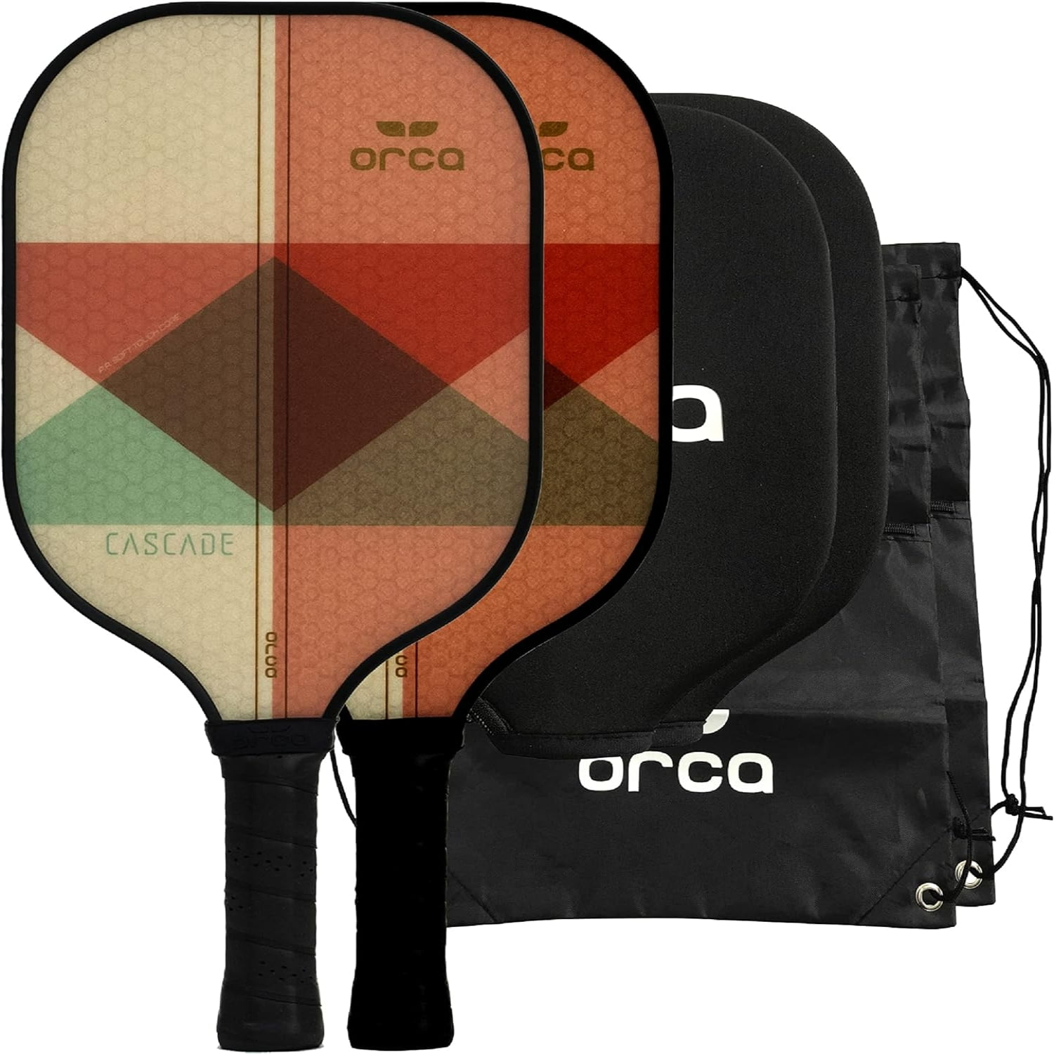 Orca Cascade USAPA Approved Pickleball Paddle 2-Pack Set with Polymer ...