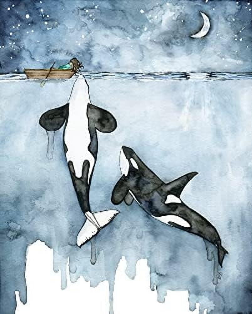 Orca Jigsaw Puzzles 200 Pieces For Adults -Orca And Girl, Killer Whale ...