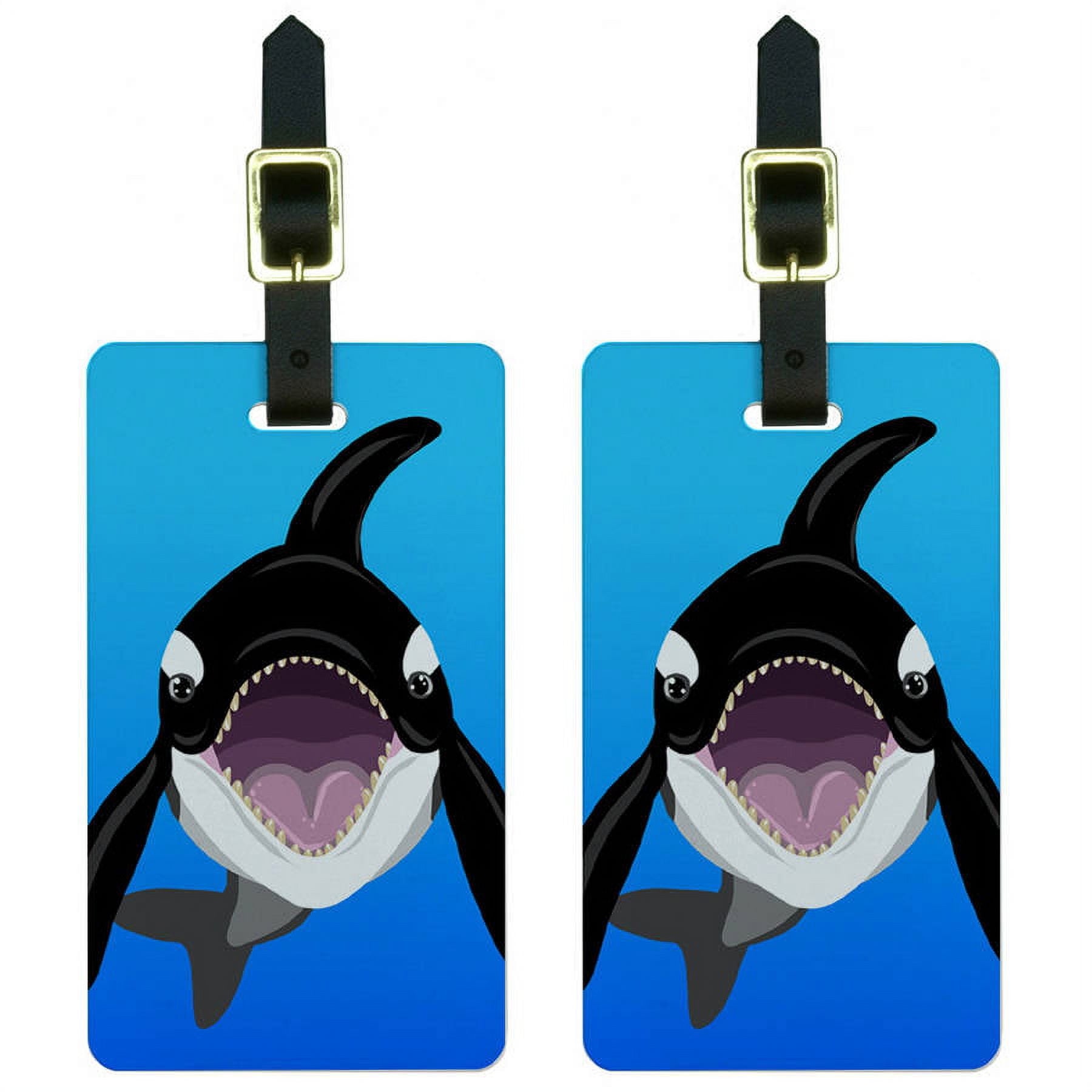 Orca Killer Whale Luggage Tags Suitcase Carry-On ID, Set of 2 - Walmart.com