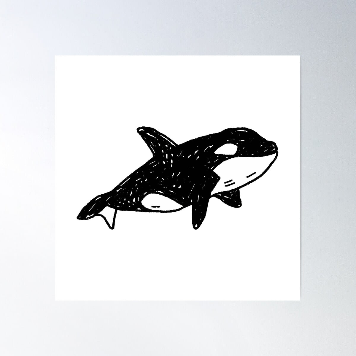 Orca - Killer Whale Poster Wall Art, Modern Wall Decor For Living Room ...