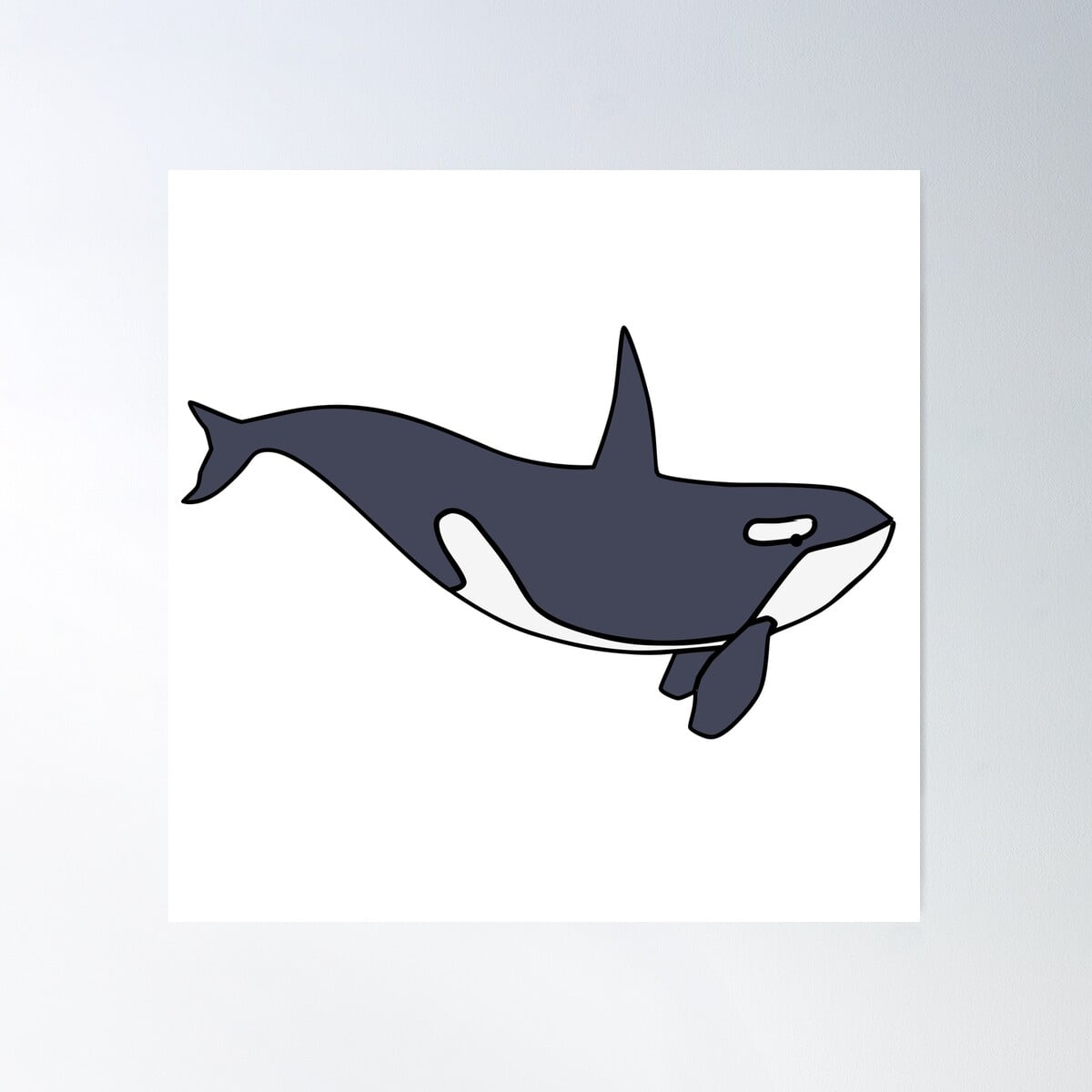 Orca Killer Whale Poster Wall Art, Modern Wall Decor For Living Room ...