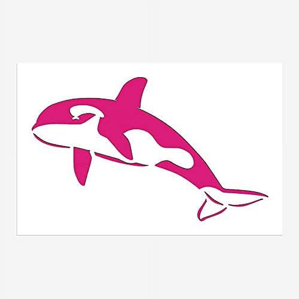 Orca Stencil Reusable Sturdy Flexible Transparent 7 x 11.5 Inches 10mil ...