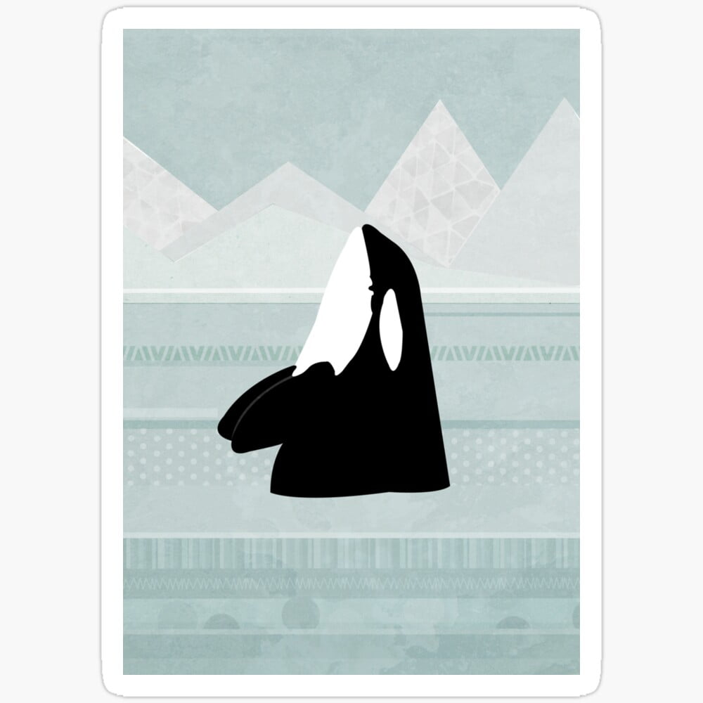 Orca Sticker Phone Decal Water Bottle Stickers Car Decals, Laptop ...