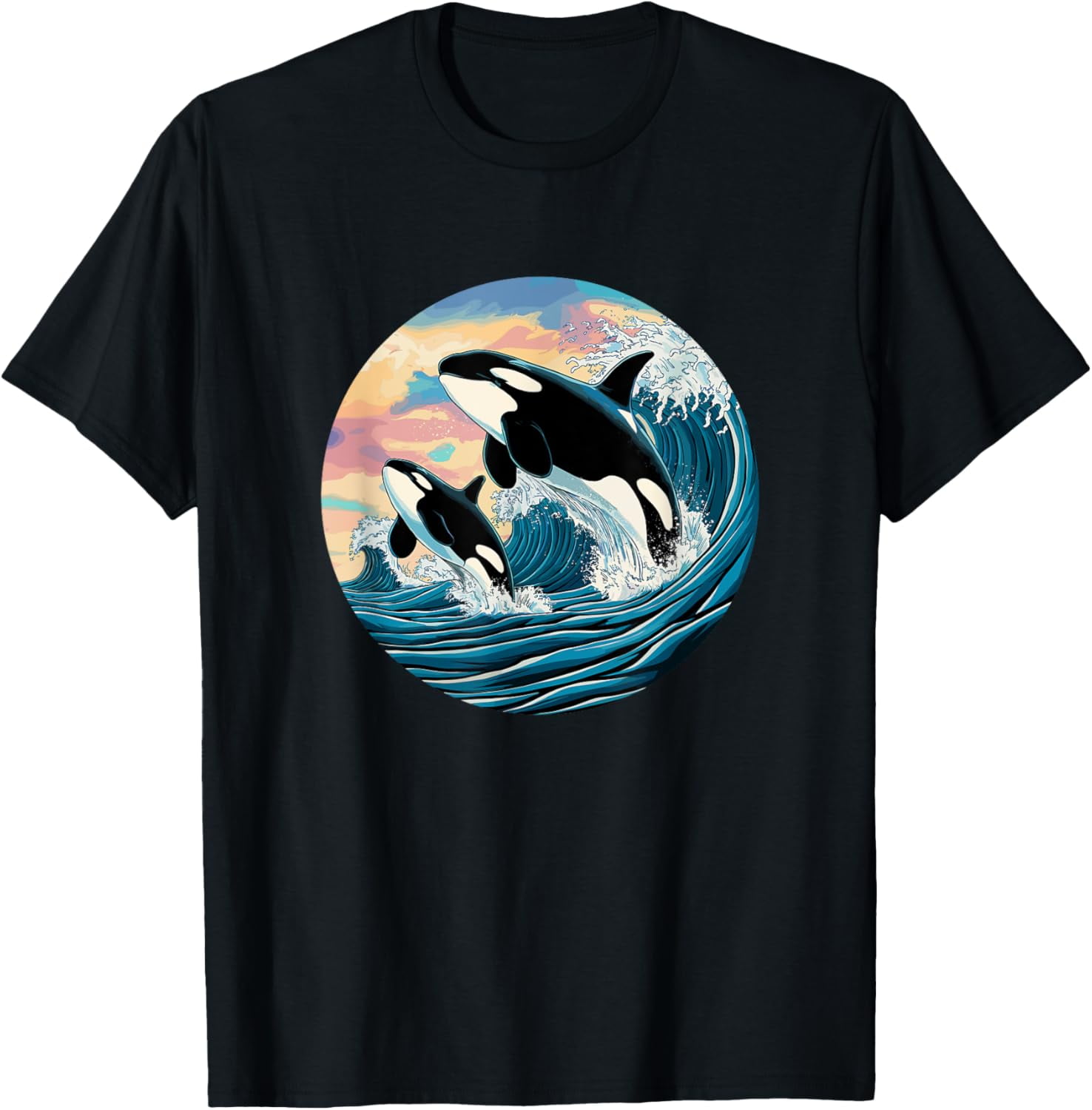 Orca Wave Ocean Sunset Marine Life Fan Outfit - Walmart.com