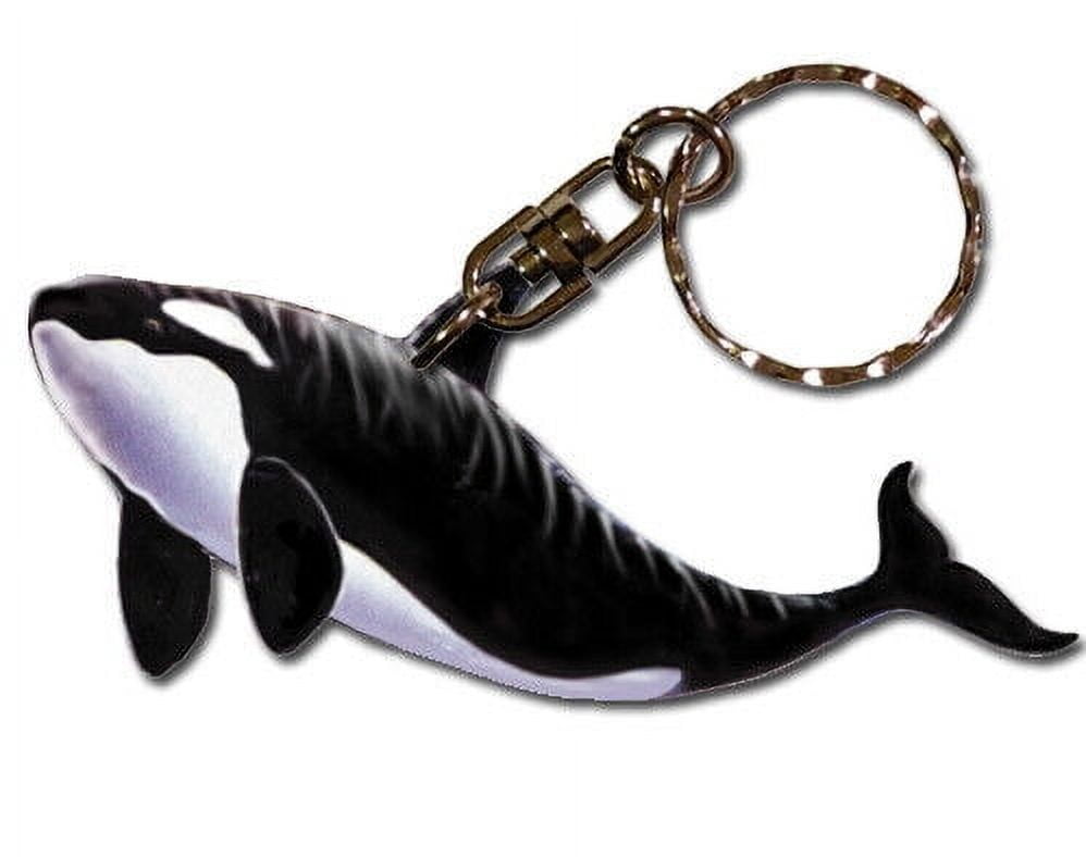 Orca Whale Keychain, Souvenir Key Holder, Whale Charm Tag, Pet Key ...