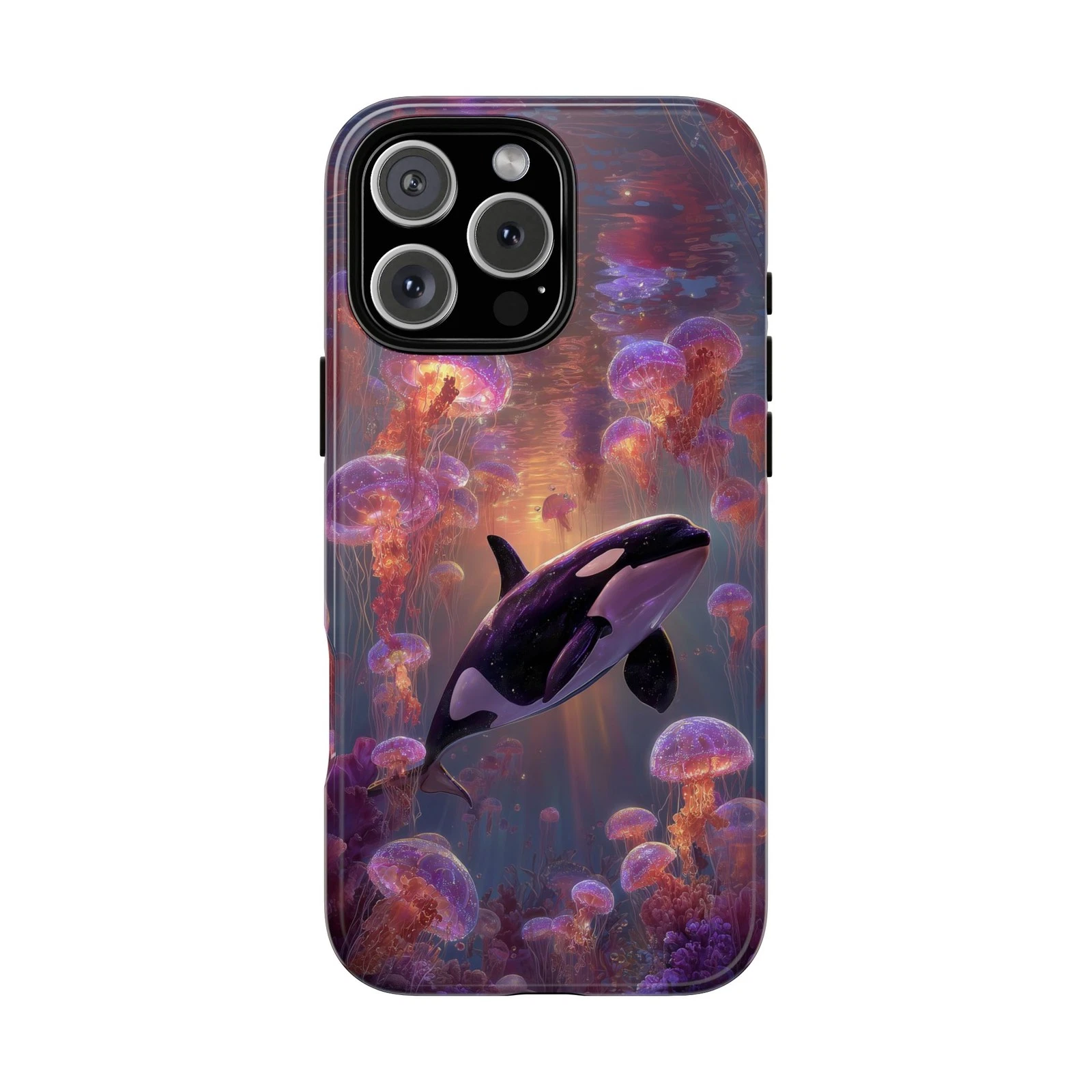 Orca Whale Neon Jellyfish Phone Case for iPhone 11-17 Pro Max - Walmart.com