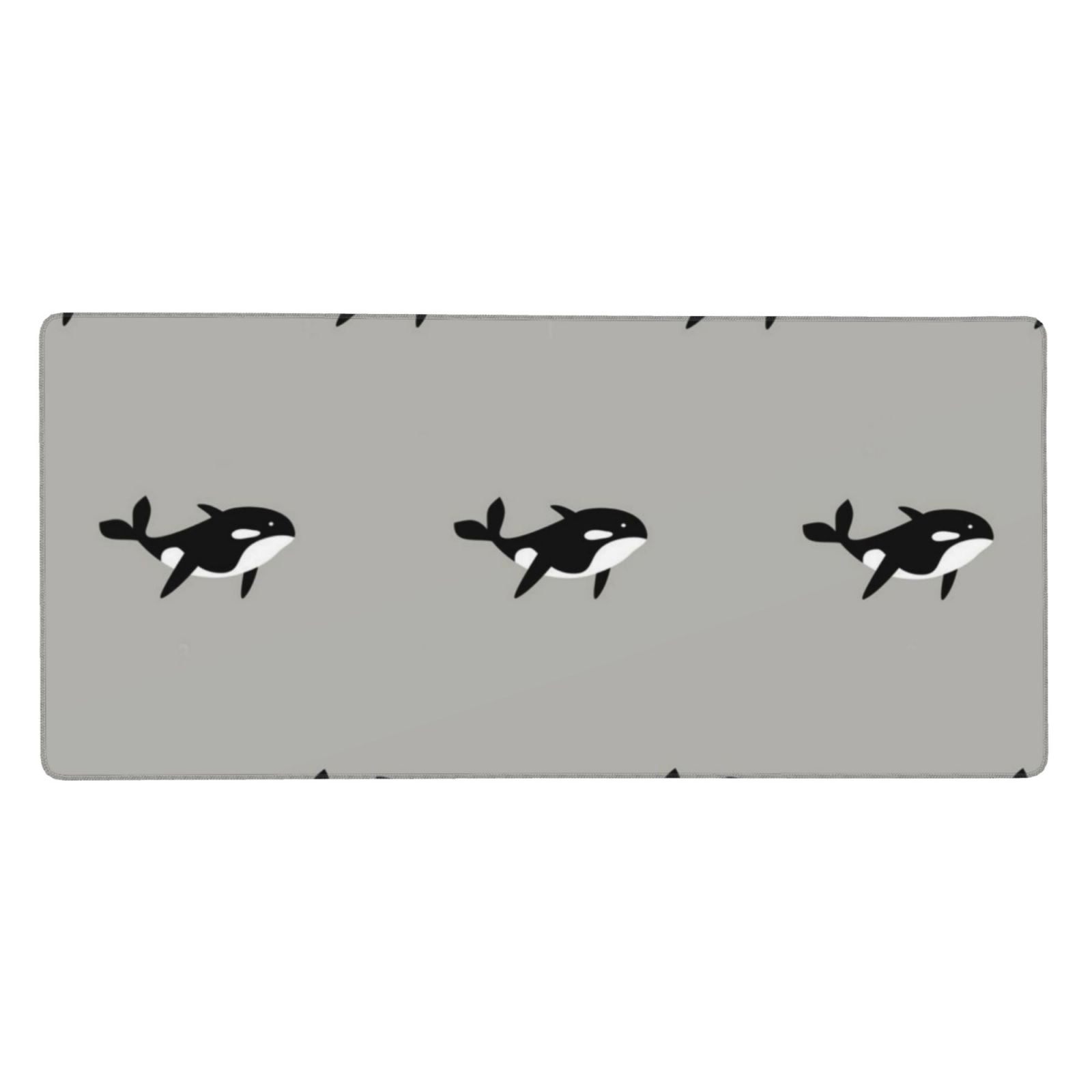 Orca Whale Seamless Pattern Cartoon Style Mousepad Large Mouse Pad Desk ...
