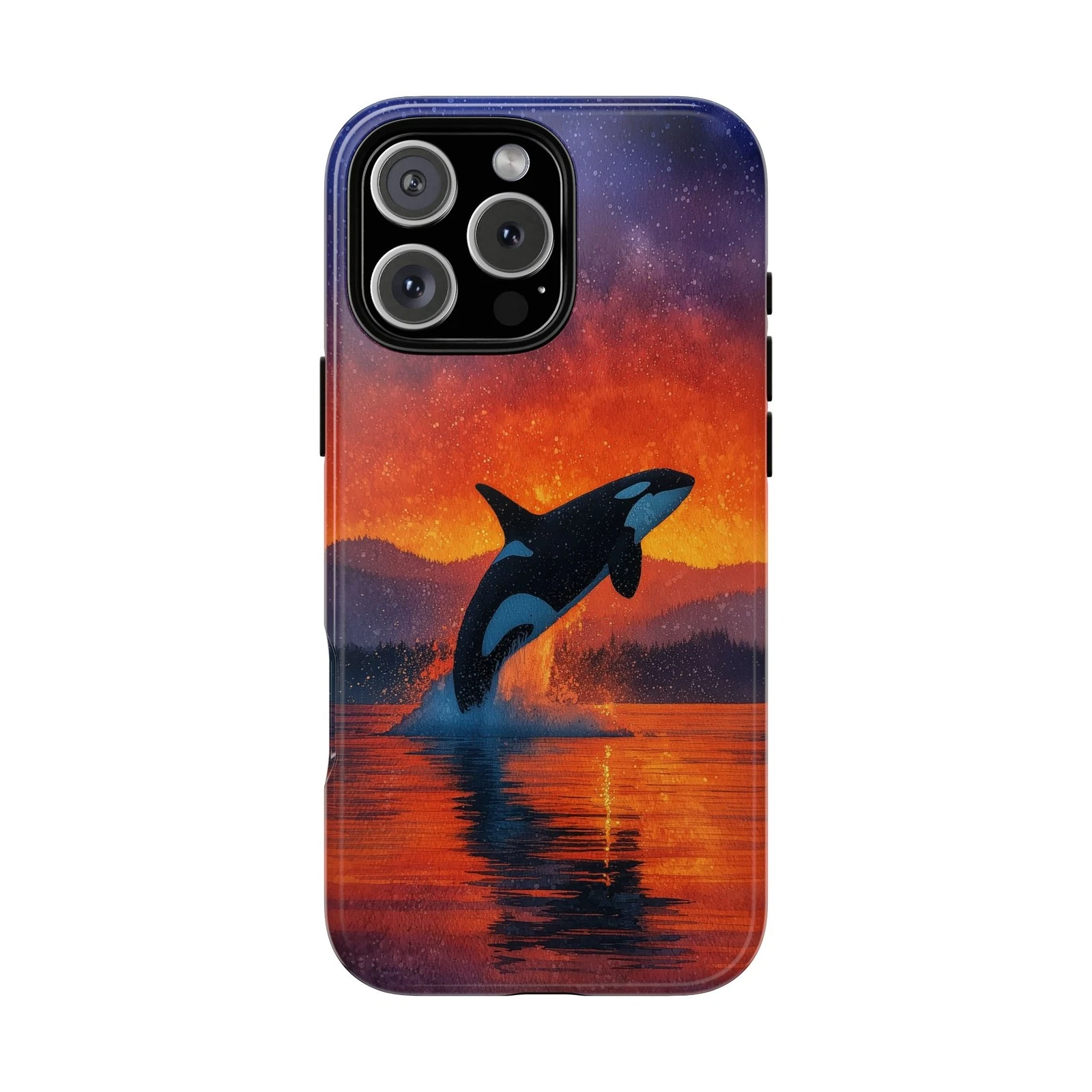 Orca Whale Sunset Phone Case for iPhone 17 to 11 Pro Max - Walmart.com