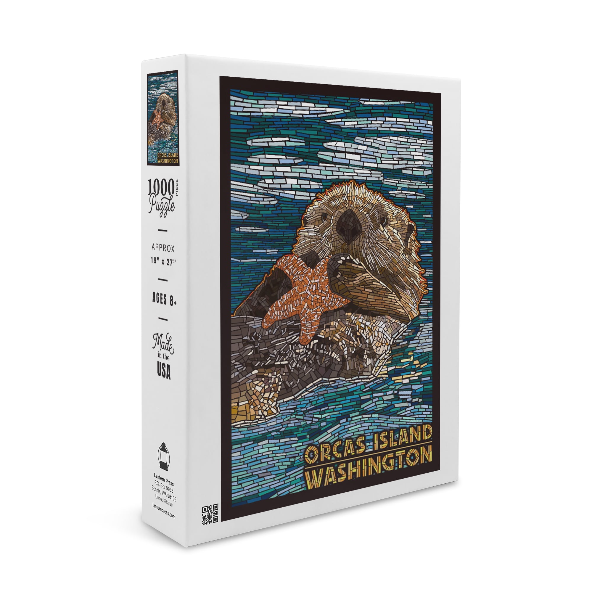 Orcas Island, Washington, Sea Otter, Mosaic (1000 Piece Puzzle, Size ...