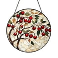 Orchard Cherry Tree Stained Glass Style Suncatcher, Decorative Window ...