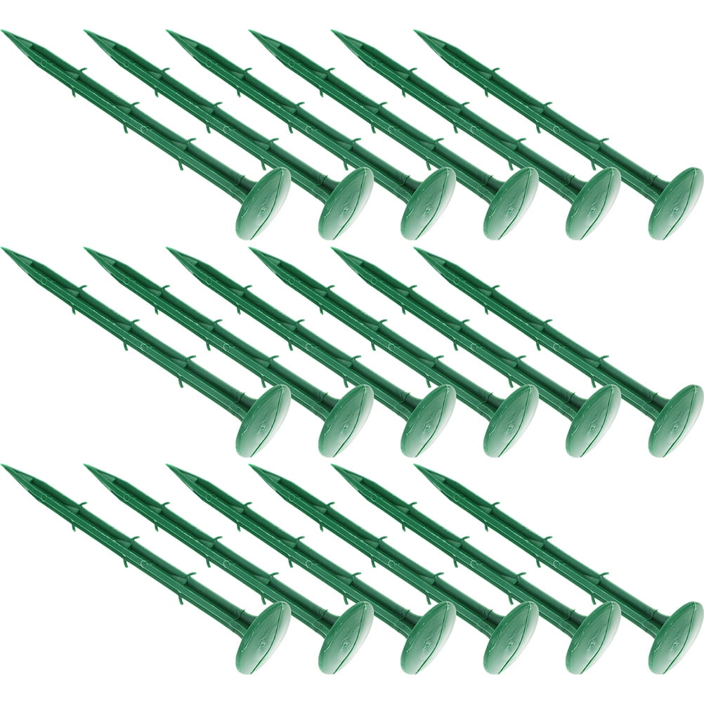 KAKOWELY Ground Pegs Plastic Green for Gardeners Daily Use 150Pcs ...