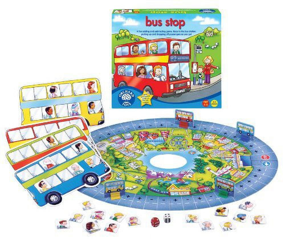 Orchard Toys Bus Stop Game, Kids Learning Board Game, Ages 4-8 ...