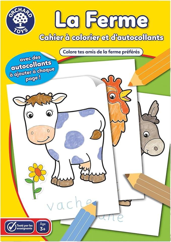 Orchard Toys - Cahier Colorier D'Autocollants De La Ferme - Walmart.com