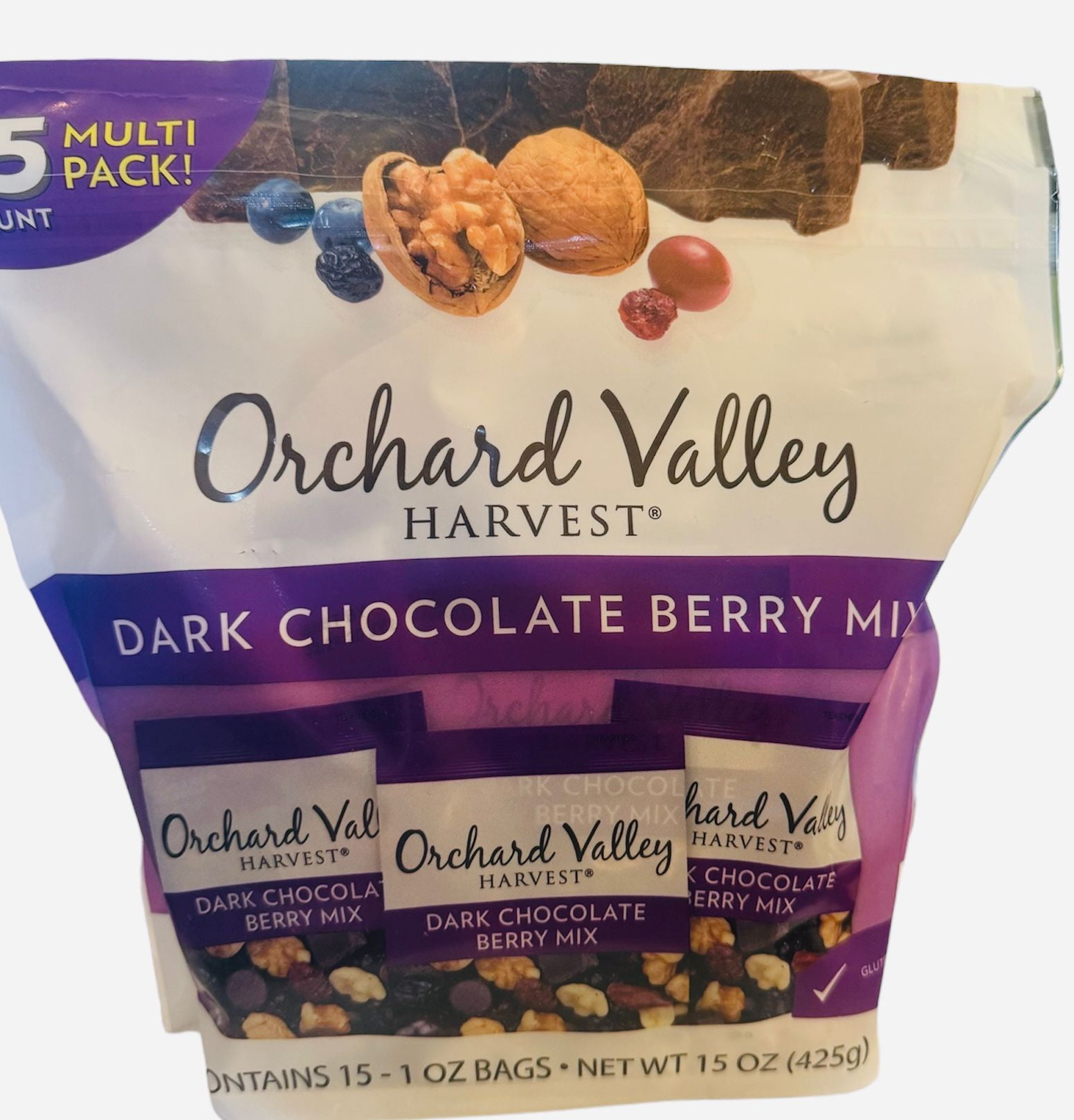 Orchard Valley Harvest Dark Chocolate Berry Mix Multi Pack 15 - 1 oz ...
