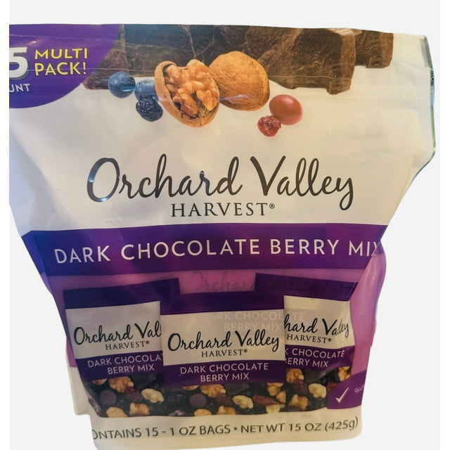 Orchard Valley Harvest Dark Chocolate Berry Mix Multi Pack 15 - 1 oz ...