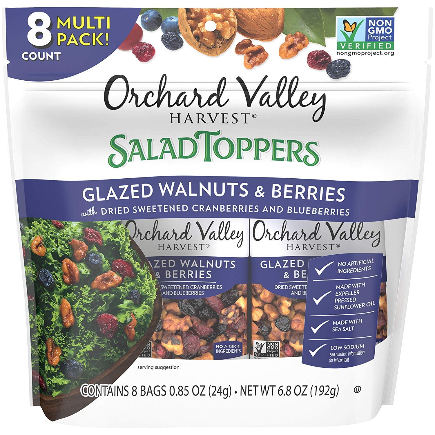 Orchard Valley Harvest Glazed Walnuts & Berries, 0.85 oz (Pack of 8 ...