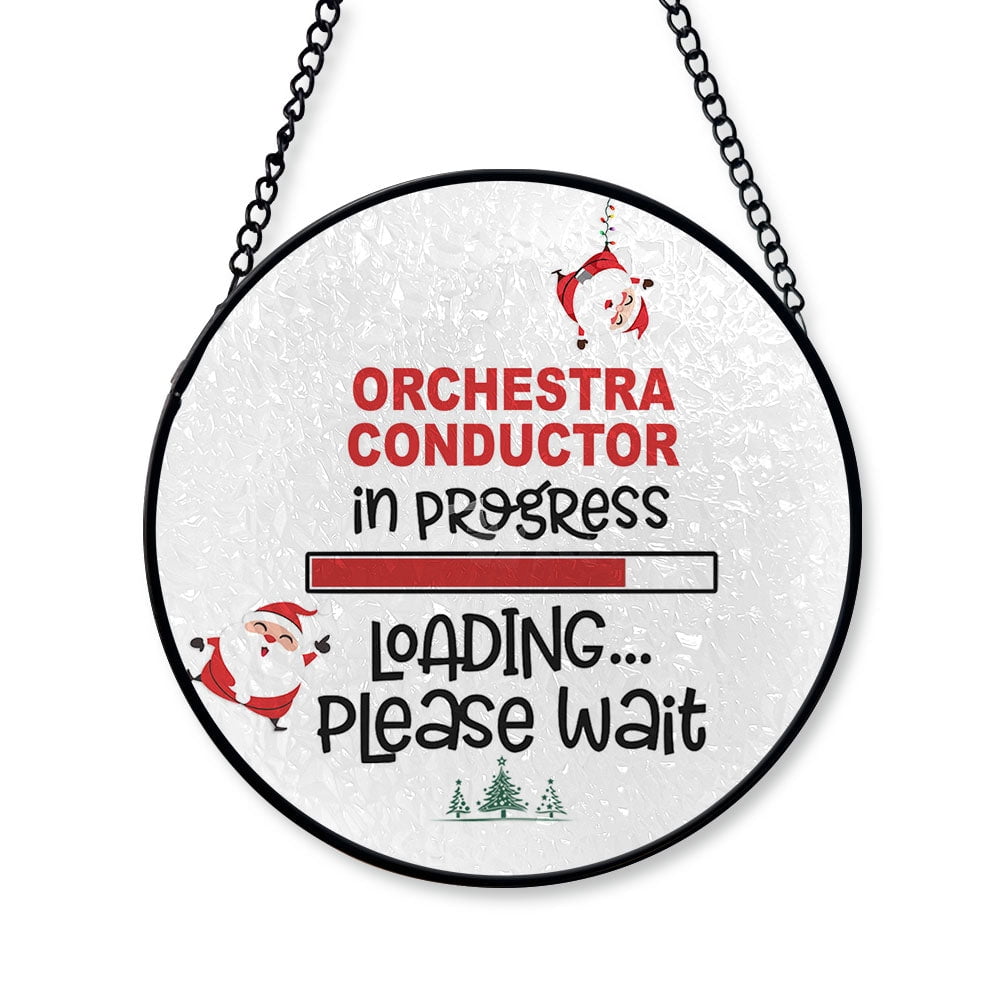 Orchestra Conductor in Progress Stained Glass Window Hanging 2025 ...