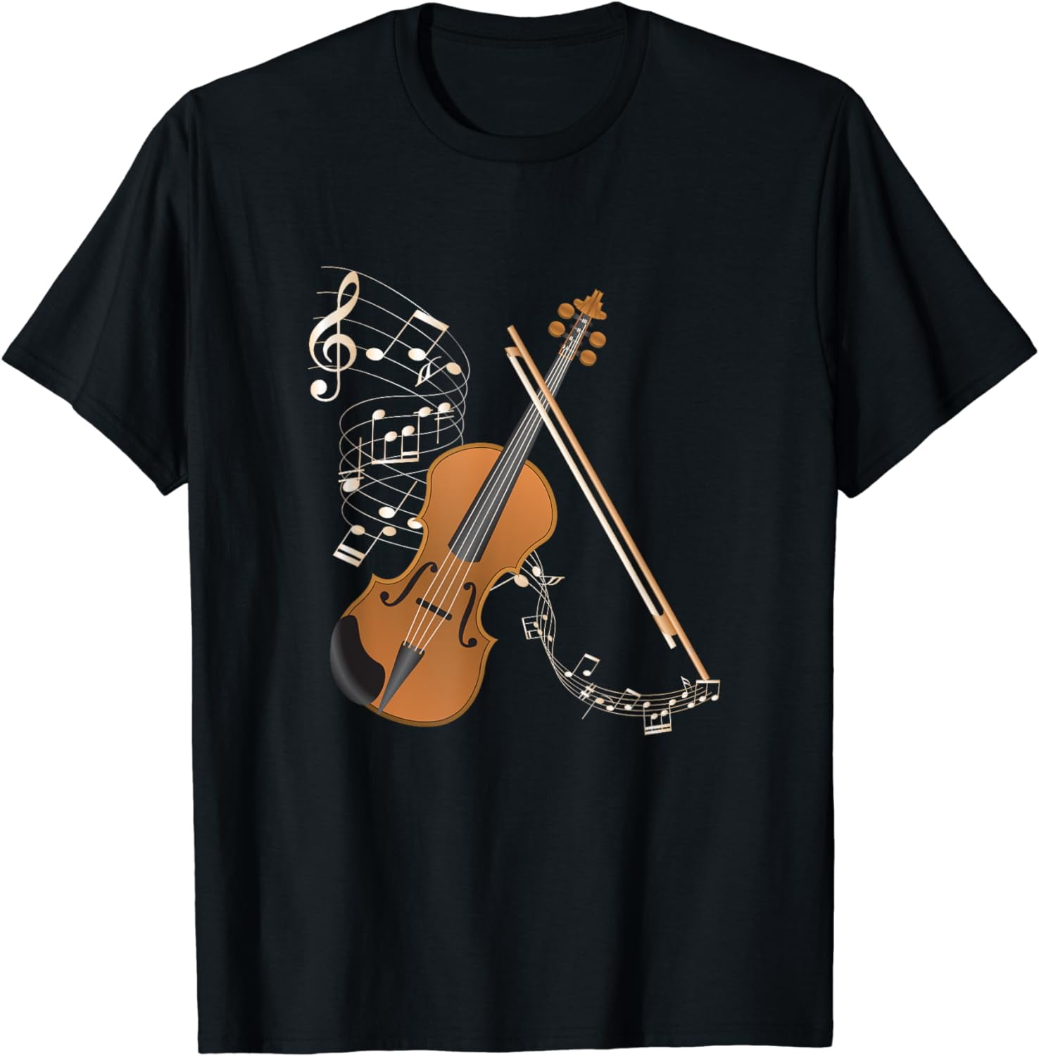 Orchestra Violin Player Gift Musical Instrument Violin T-Shirt ...