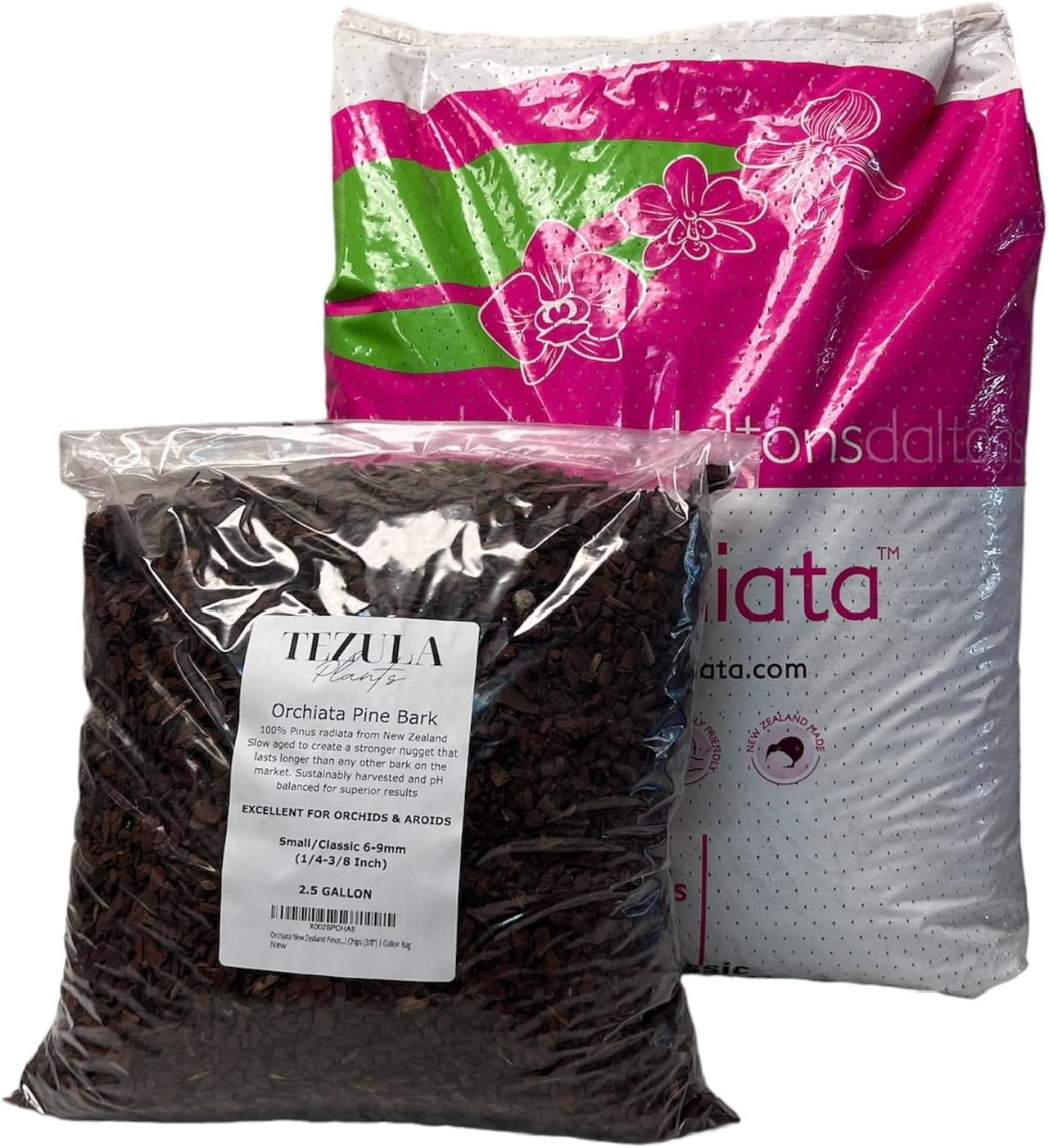 Orchiata New Zealand Pinus Radiata Bark - Medium Chips (1/2") 2.5 ...