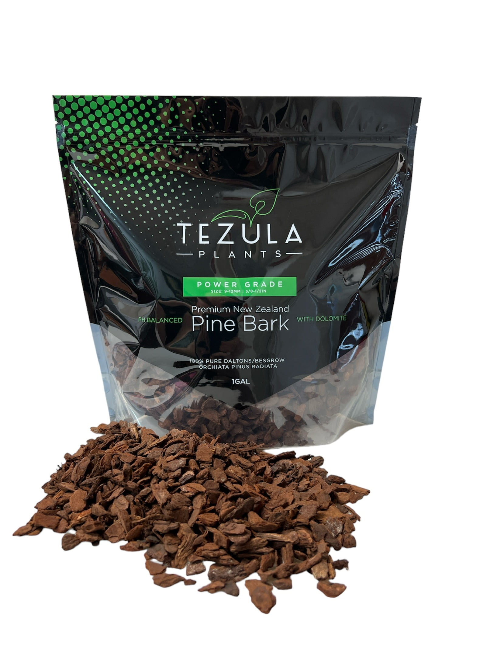 Orchiata Pine Bark for Orchids, Aroids and Tropicals - Power Grade (Medium Nuggets 9-12mm 3/8”-1 ...