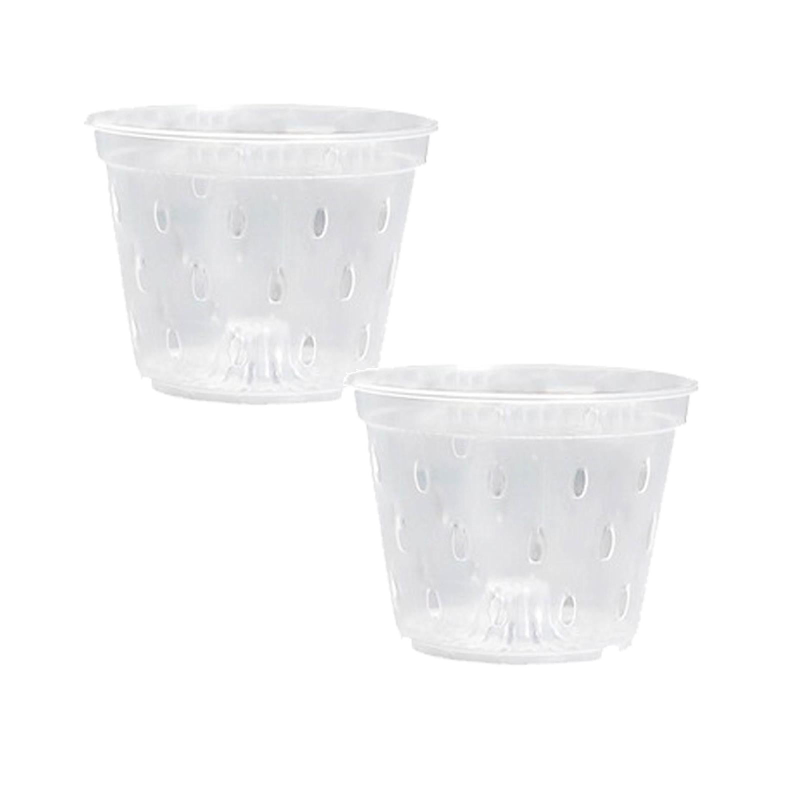 Orchid Clear Pots Phalaenopsis Planter pot with Side Holes Basin And ...